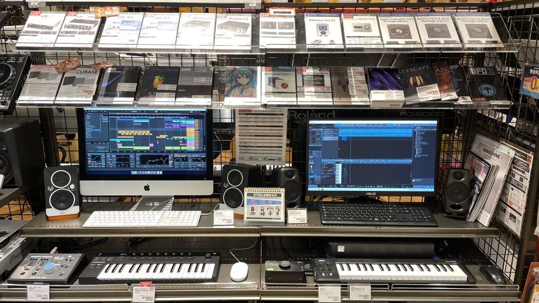 【DTM】DAWソフト、プラグインソフト、DTM機材充実の品揃え -DTMコーナーのご紹介-【九州 福岡】｜島村楽器 マークイズ福岡ももち店