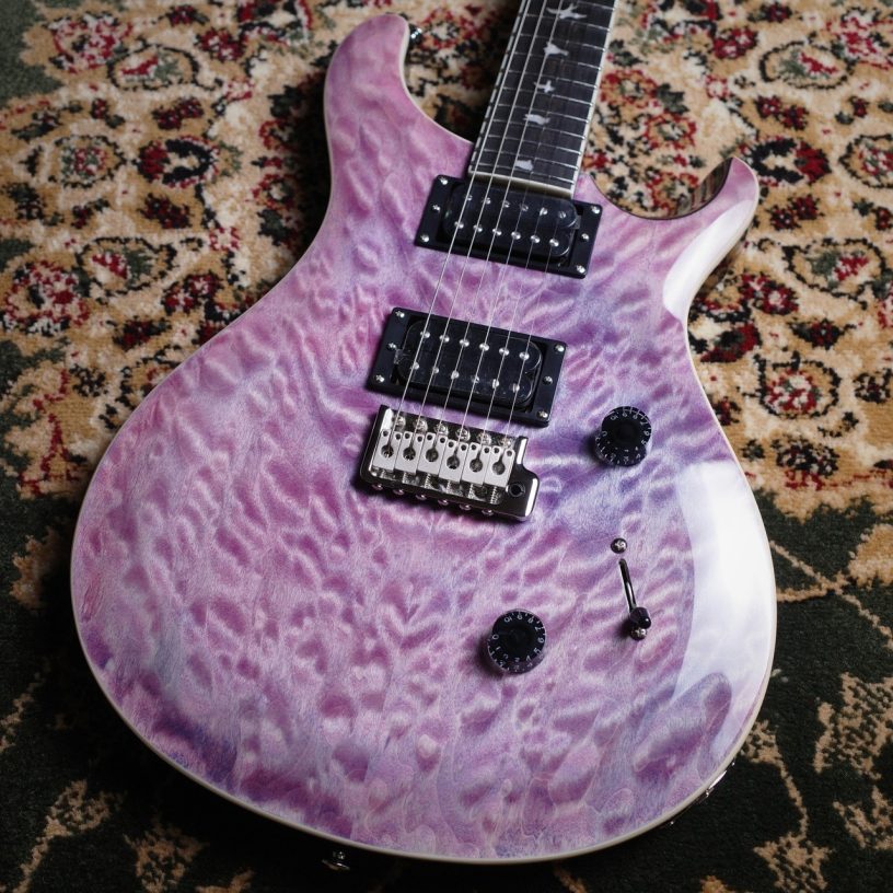 Paul Reed Smith(PRS) SE CUSTOM 24 Quilt Package Violet 【個性的な杢目が美しいキルト ...