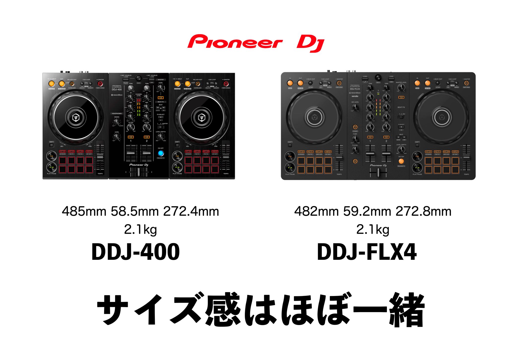 ココが違う！PioneerDJの新DJコントローラーDDJ-FLX4が発表！旧モデルDDJ-400との違い・比較を交えご紹介！｜島村楽器 ...