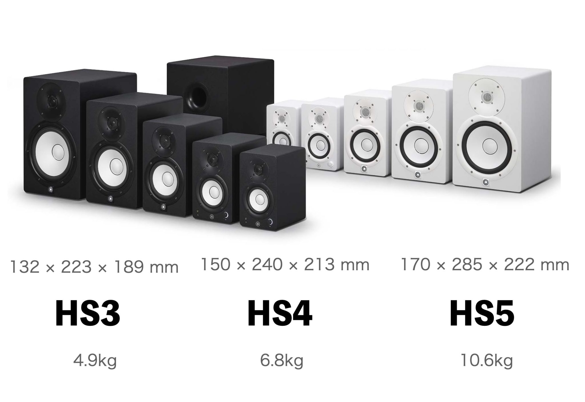 YAMAHAパワードスタジオモニター『HS4/HS4W』『HS3/HS3W』登場！｜島村楽器 名古屋パルコ店